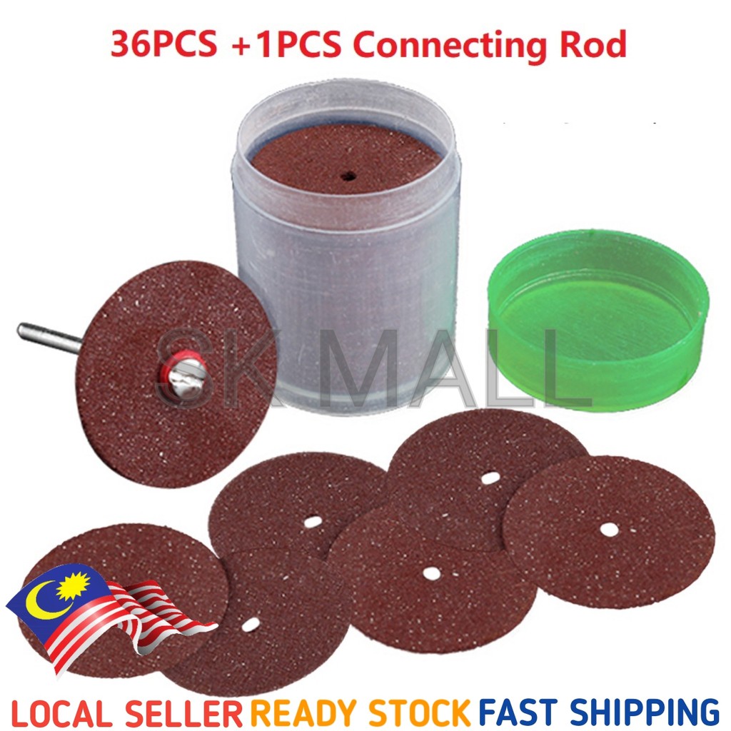 36Pcs 24mm Resin Cutting Wheel Cutting Disc +1x Connecting Rod for ...