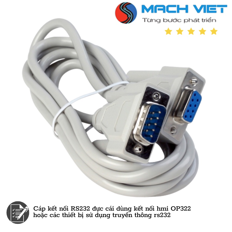 Rs232 DB9 Male to female cable used to connect HMI OP320 | Shopee Malaysia