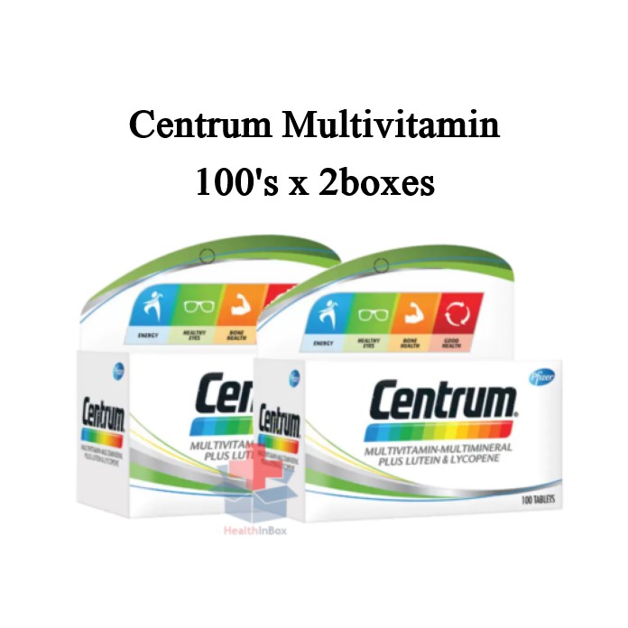 Centrum Multivitamin - Multimineral + Lutein + Lycopene Tablets 100's x ...