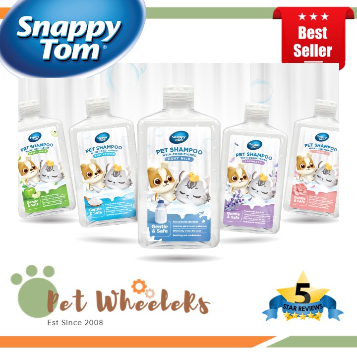 Snappy Tom Pet Shampoo Conditioner (500ml) Cats Dogs Cat Dog | Shopee ...
