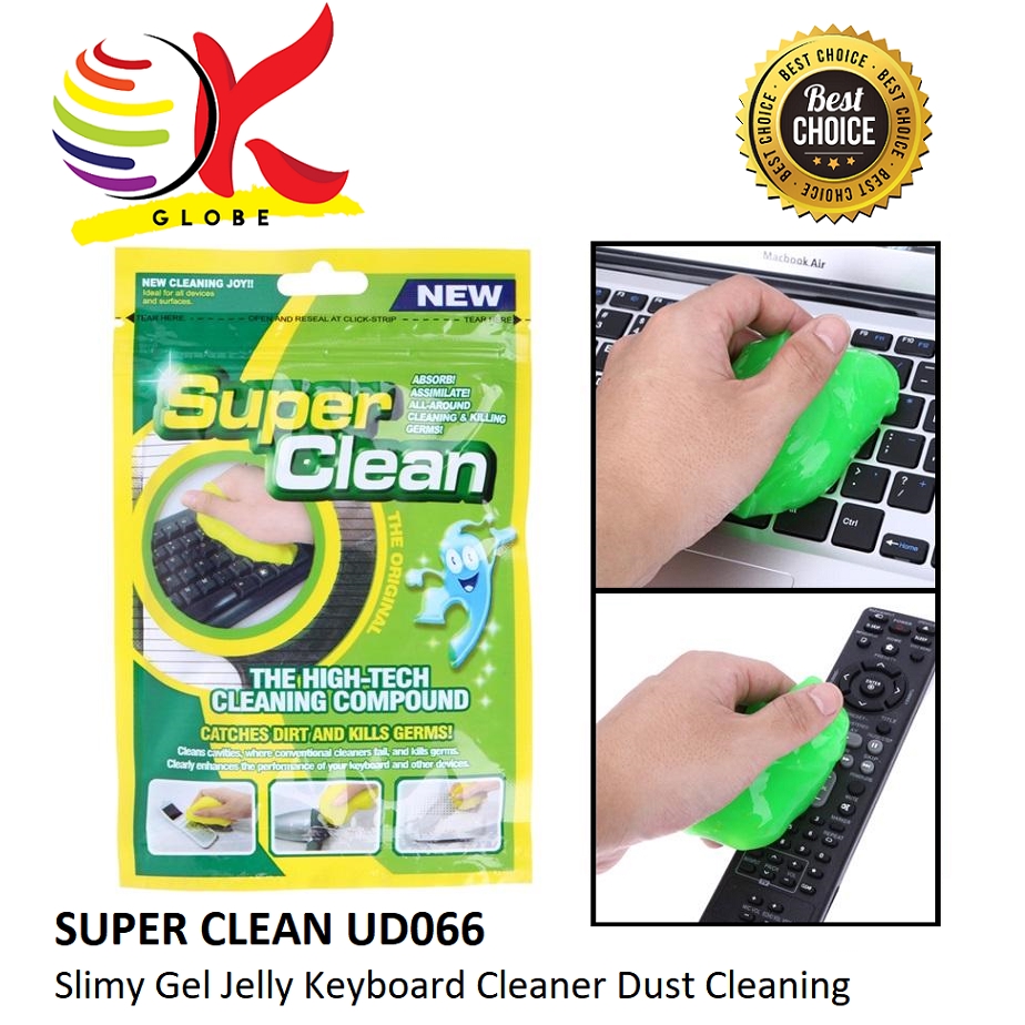 SUPER CLEAN COMPOUND UD066 SLIMY GEL JELLY KEYBOARD GERMS CLEANER DUST ...