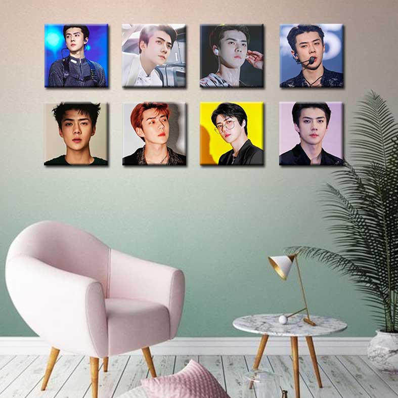 HIASAN DINDING KAYU [DECOR] Sehun-exo wooden wall decoration display ...