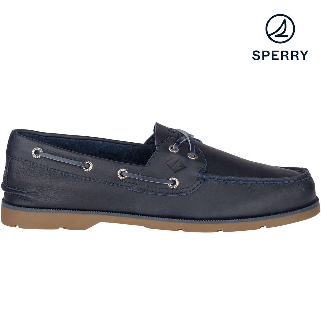 Sperry Men's Leeward Crosslace Navy Boat Shoe STS19902 (Navy) | Shopee ...