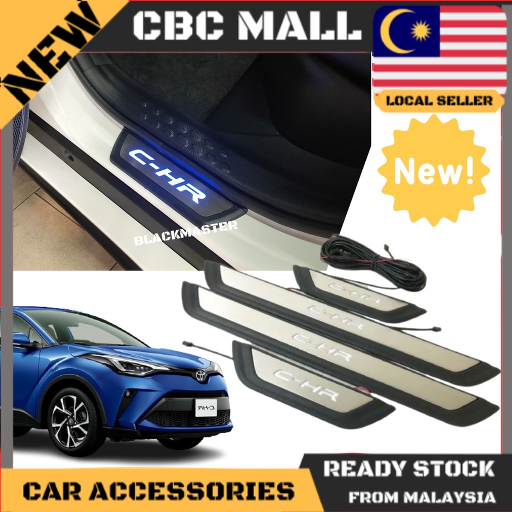 NEW TOYOTA CHR LED SIDE STEP / SIDE SILL PLATE ( BLUE LIGHT ) | Shopee ...