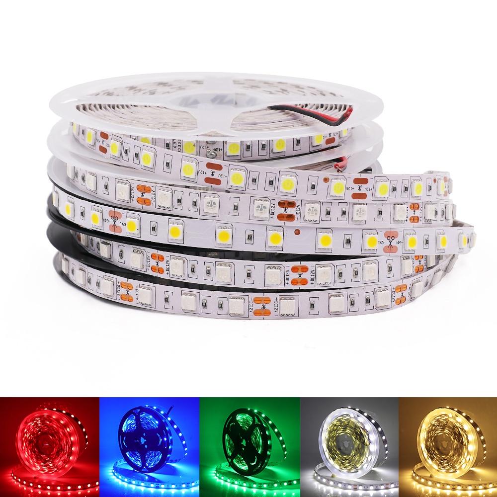 5V/12V 2835 60Leds White/Warm White/Blue LED Strip TV Backlight LED 5M ...