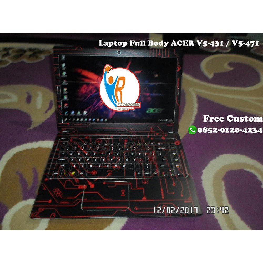 Original Garskin Full Body Laptop Acer V5-471 / V5-431 (Motive & Design ...