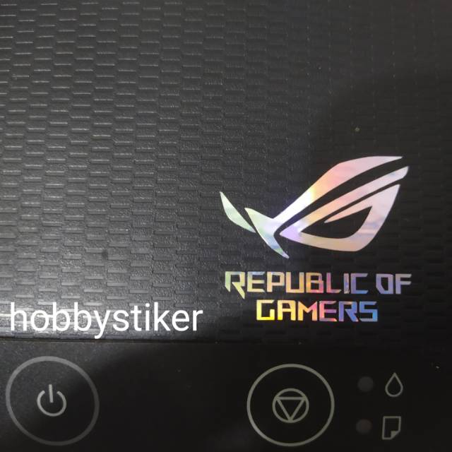 Asus rog republic of gamer Small Size Sticker For hp laptop | Shopee ...