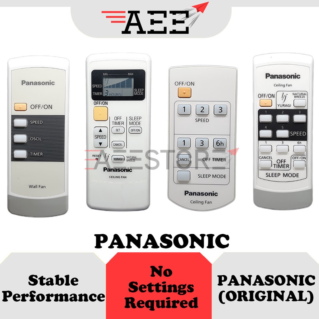 (Original) Panasonic Ceiling / Wall Fan Remote Control | Shopee Malaysia