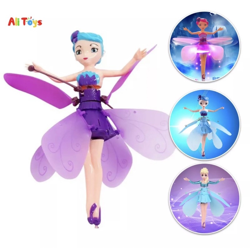 Flying elsa toy air dancing doll girl gesture induction floating flying ...