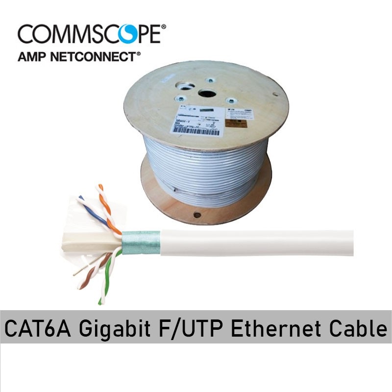 ( Loose 50m and 100m ) Commscope CS44Z3 Cat6A Cable 4/23 F/UTP RL 305M ...