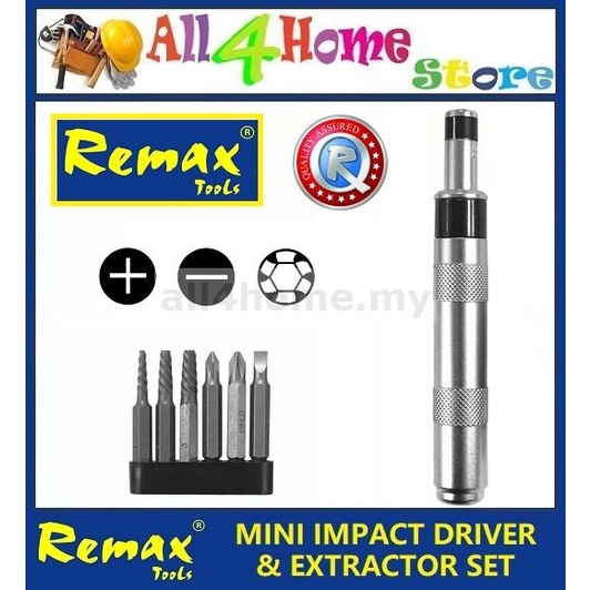 REMAX 7 in 1 Mini Impact Driver and Extractor Set 68-DS107 | Shopee ...