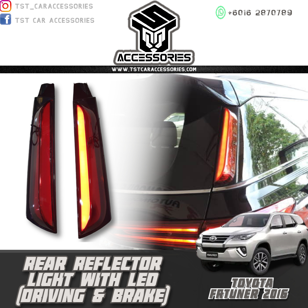 TOYOTA FORTUNER 2016 REFLECTOR LIGHT WITH LED (2 Function) 'L&R ...