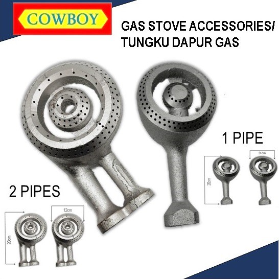 tungku dapur gas/gas stove Burner accessories single & double | Shopee ...