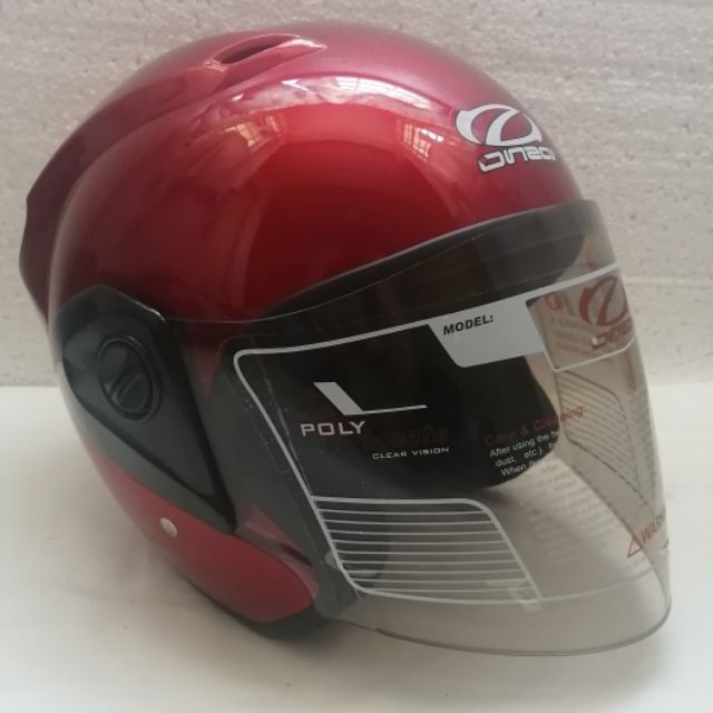 MOTORCYCLE HELMET ONZA HELMET WITH KHI DESIGN + V SHAPE TINTED VISOR ...