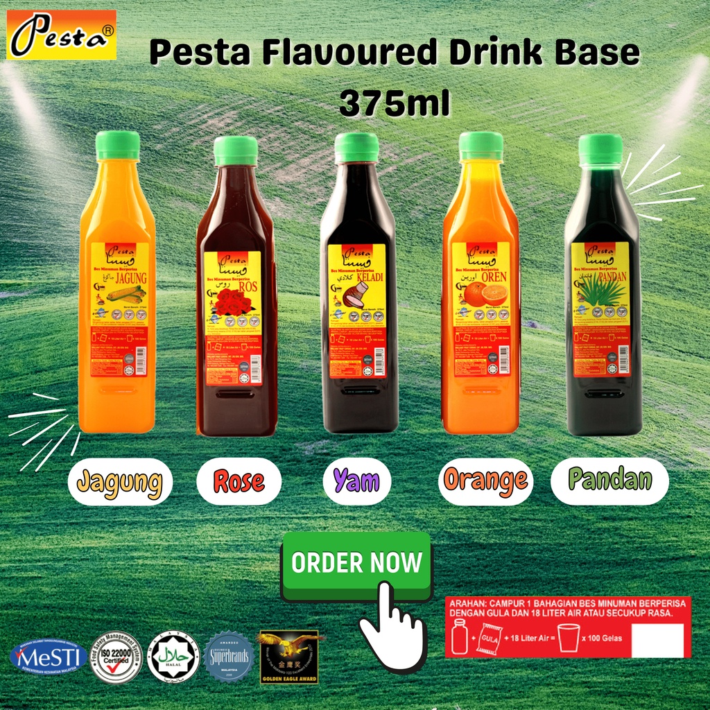 Pesta ® Flavoured Drink Base (375ml) - Unsweetend | Shopee Malaysia