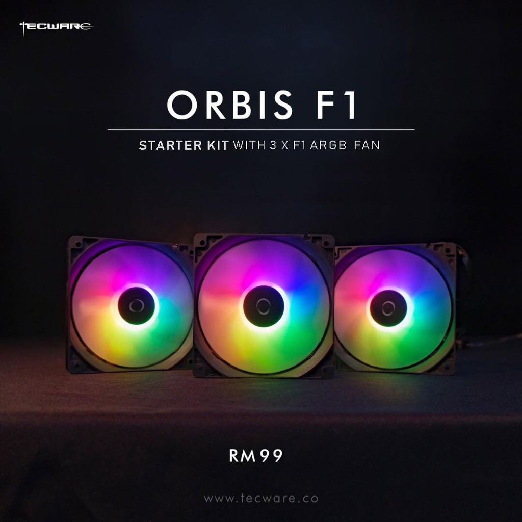 Tecware ORBIS F1 Starter Kit with 3 x F1 ARGB Fan LIMITED STOCK ...