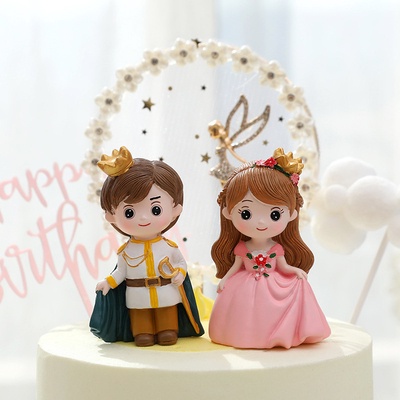 PVC Princess Vera Prince William Couple Wedding Cake Topper Birthday ...