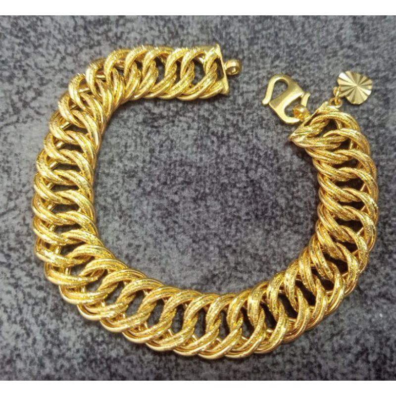 Gelang tangan coco lipan dewasa emas 916 tulen | Shopee Malaysia