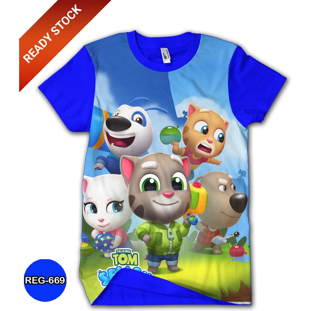 My Talking Tom Hero Dash T-shirt, 3D Printed Children's and Adult ...