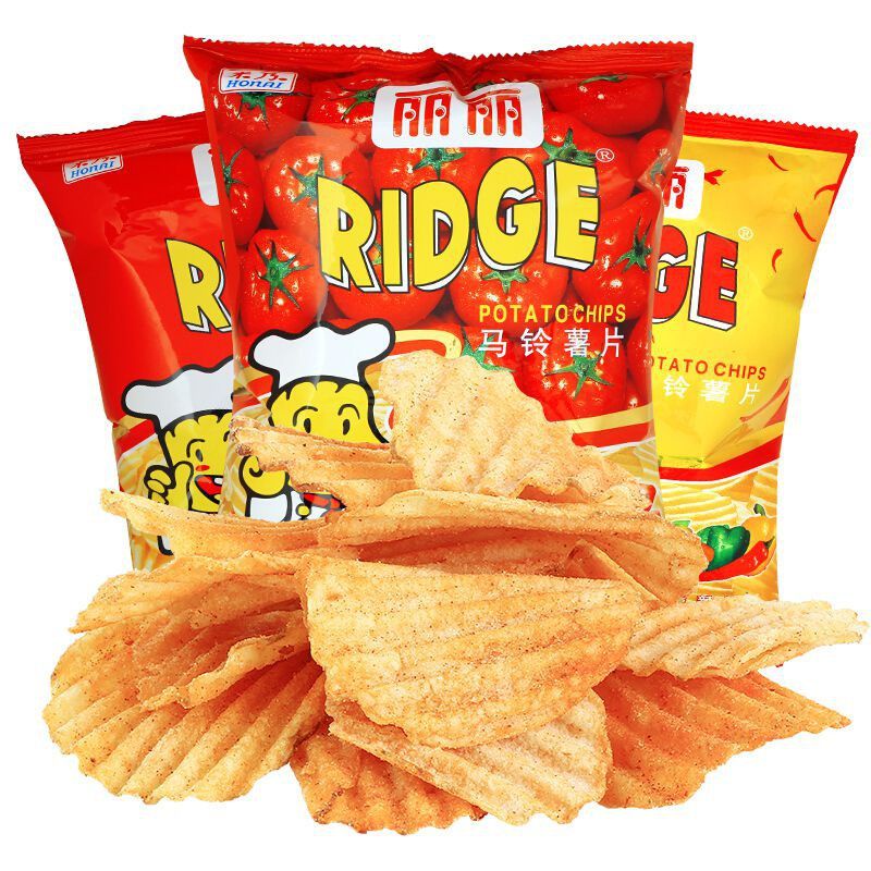 RIDGE potato chips dilicious barbecue 55g | Shopee Malaysia