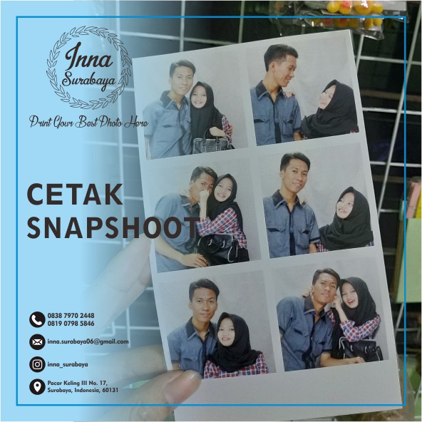 [INNASURABAYA] Print Snapshot Photostrip Custom Photo Stripe Polaroid ...