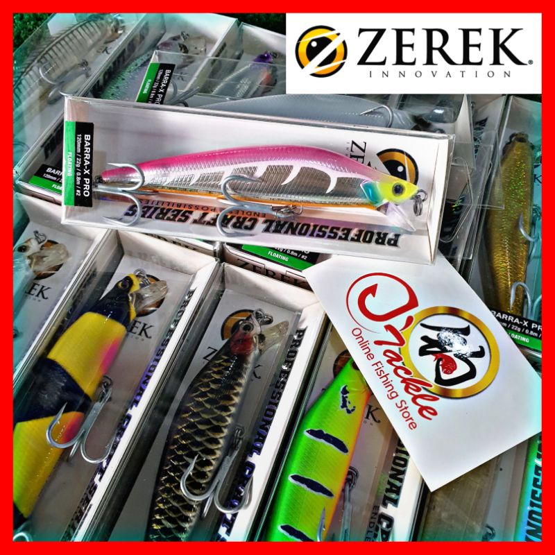 Zerek Barra-X Pro 120mm 22g (100% original) Floating Minnow | Shopee ...