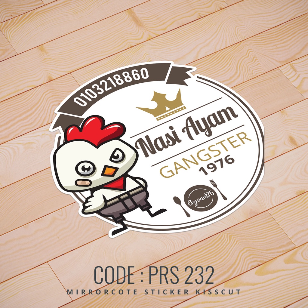 [NASI AYAM/BUBUR AYAM] Food Sticker Label Product - Label 3cm / 4cm ...