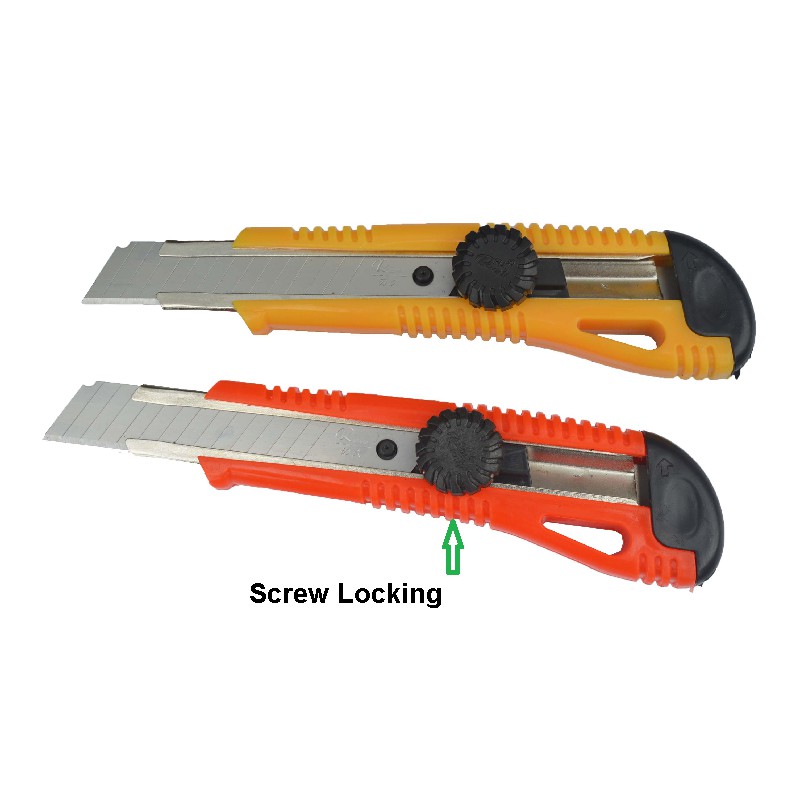 Extra Heavy Duty Auto Lock Cutter Knife (18mm) Metal Head RJ-328 / RJ-329/Spare Blade | Shopee ...