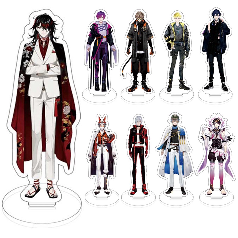 HOSTY Anime Luxiem VTuber Figures Acrylic Stand Shu Mysta Luca Ike Vox ...