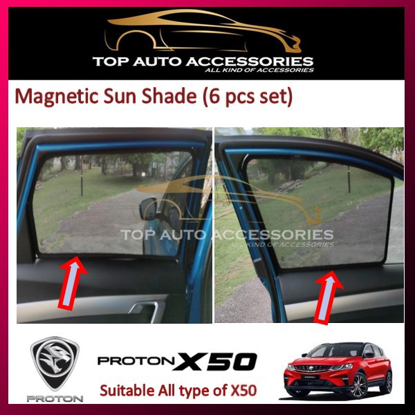 Proton x50 Magnetic Sun Shade 6 pcs set (Ready Stock) | Shopee Malaysia