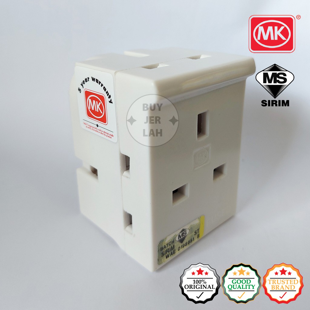 ORIGINAL MK Adaptor / 13A Adapter / 3 Way Adaptor / Heavy Duty Adaptor ...