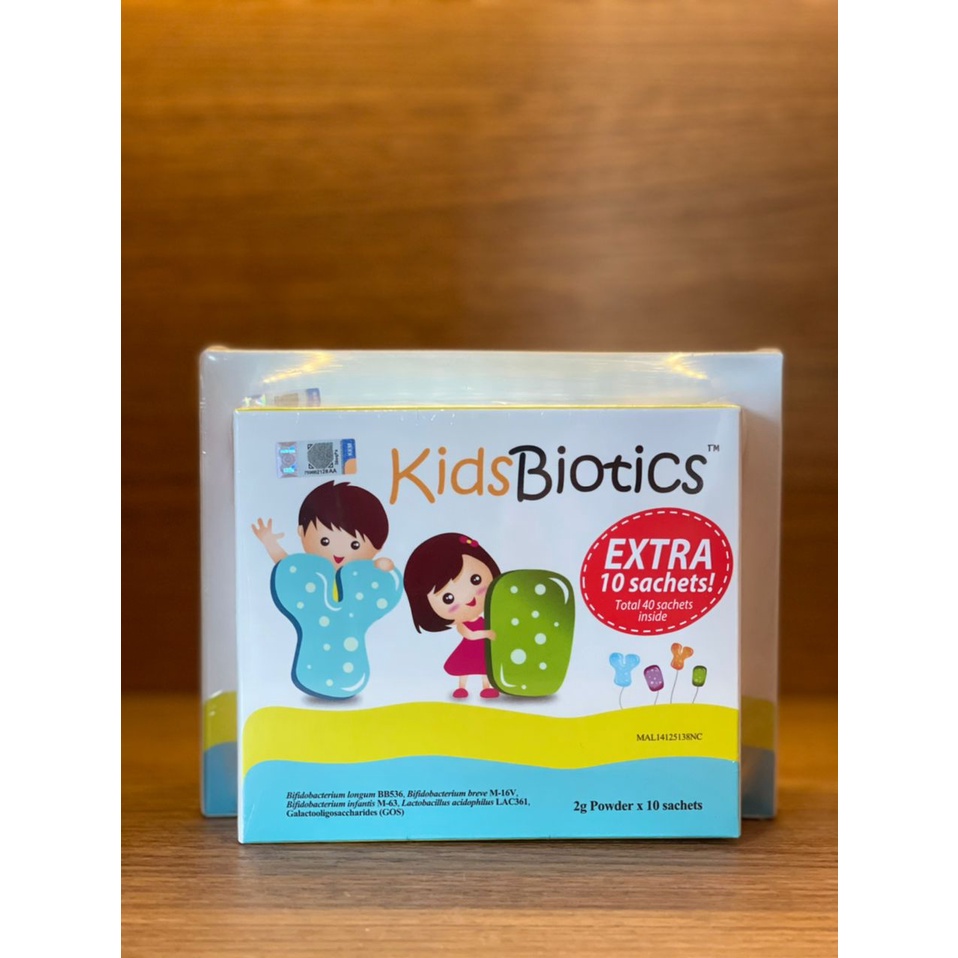 KIDS BIOTICS Probiotics 1 BOXES 30'S FREE 10'S ( NEW PACKING ) Exp 10/ ...