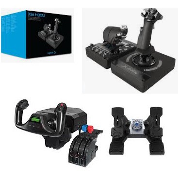 Logitech X56 / Flight Yoke/ Rudder Hotas Flight Stick for Microsoft ...