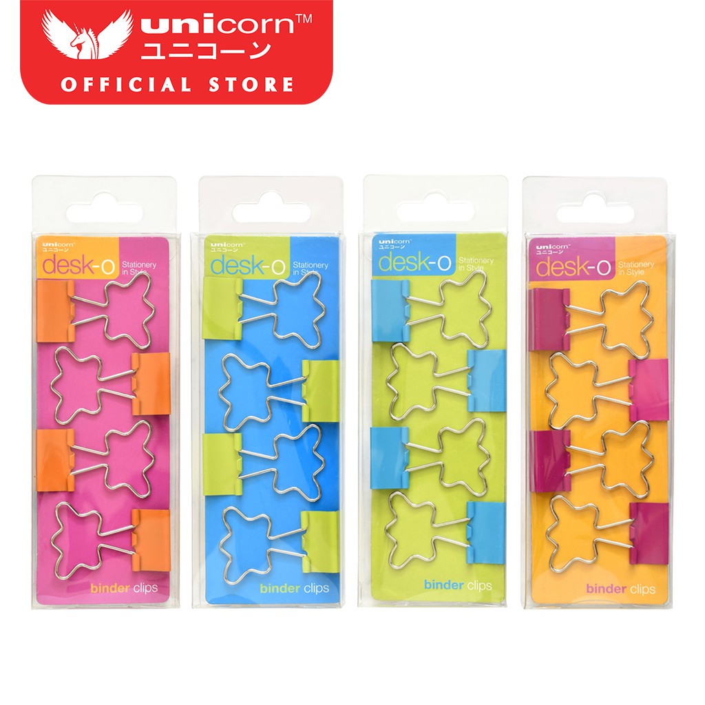 Unicorn Shaped Binder Clips Assorted 82008 | Shopee Malaysia