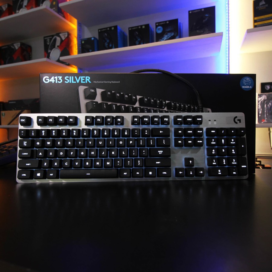 Logitech G413 Silver Mechanical Keyboard | Shopee Malaysia