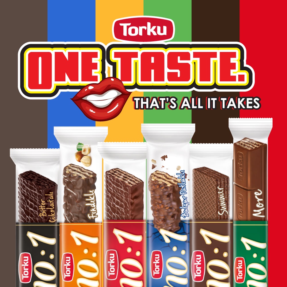 Turkey Chocolate TORKU No: 1 Chocolate Wafer Milk Chocolate / Bitter ...