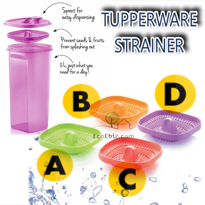 Tupperware Strainer (1) - Random Color Send (For Fridge Water Bottle ...