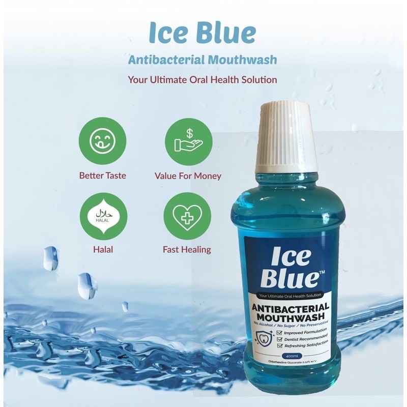 Ice Blue antibacterial mouth wash 400ml | Shopee Malaysia