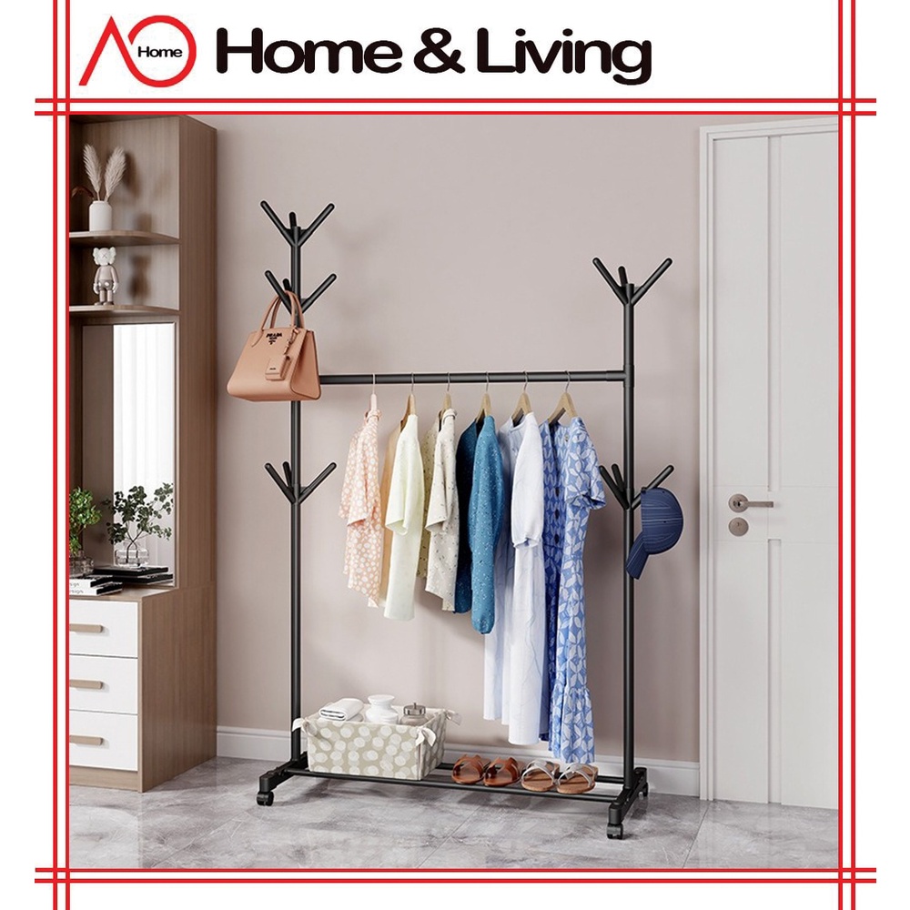 AO Home Multifunctional Tree Branch Clothes Rack Hat Coat Clothes Rack ...