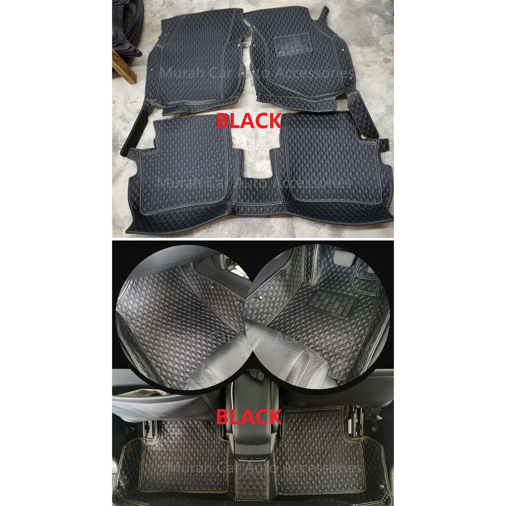 Toyota Innova 2004-2022 VIP KING MAT CAR CARPET FLOOR MAT 3 Row ...