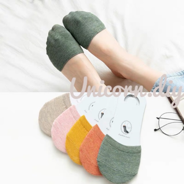 Korea Style Invisible Cotton Half Sock Palm No Show Comfort Women Slip ...