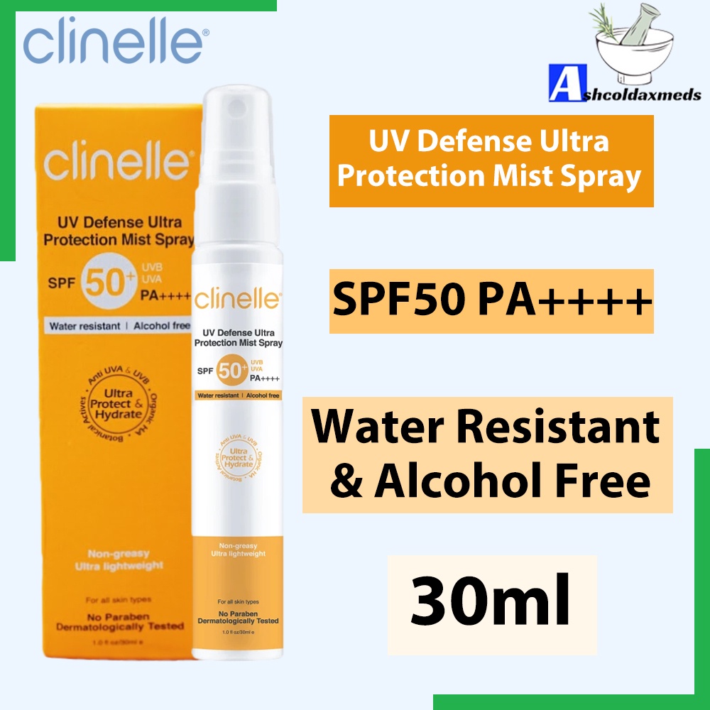 Clinelle UV Defense Ultra Protection Mist Spray SPF50 PA++++ Water ...