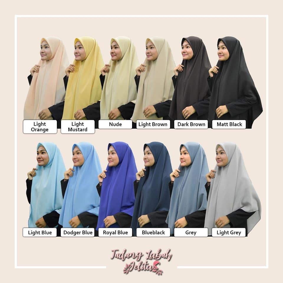 TUDUNG LABUH JELITA / TUDUNG LABUH KOSHIBO / TUDUNG LABUH BIDANG 60 💯 ...