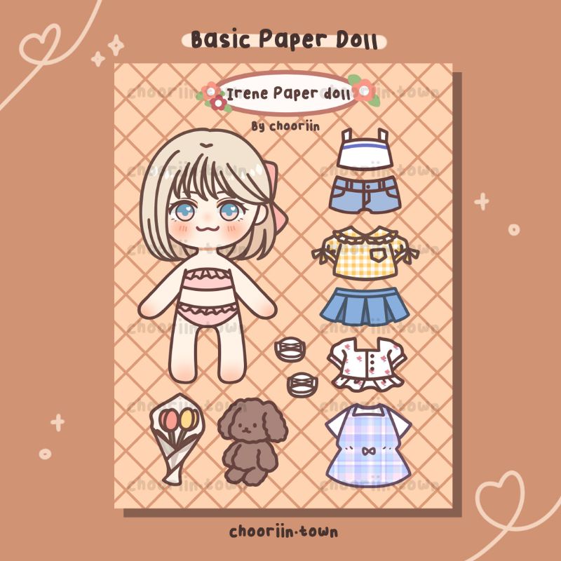 Female Basic Paper Doll] Old School Toys Disassembly BP - Paper Doll ...