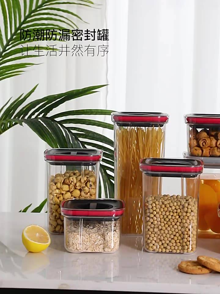 Stackable Airtight Twist Lock Transparent Food Storage Container ...