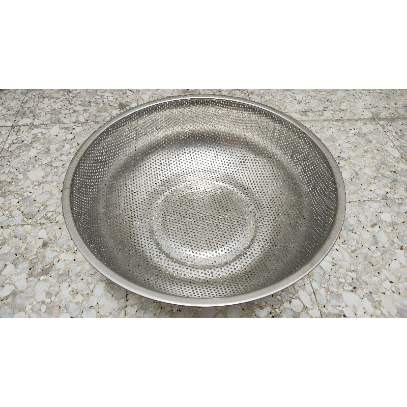 Aluminium Food Strainer washing Bowl 28.5cm Vegetable Fruit Rice Washer ...