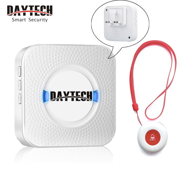 Daytech Wireless SOS Call Button Emergency Help Alarm Bell for Elderly Patient Caregiver Pager ...