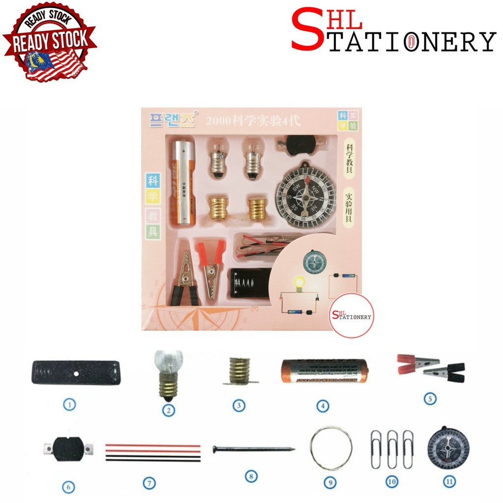 Scientific Experiment Tools Set Kids Student School Light Bulb Circuit ...