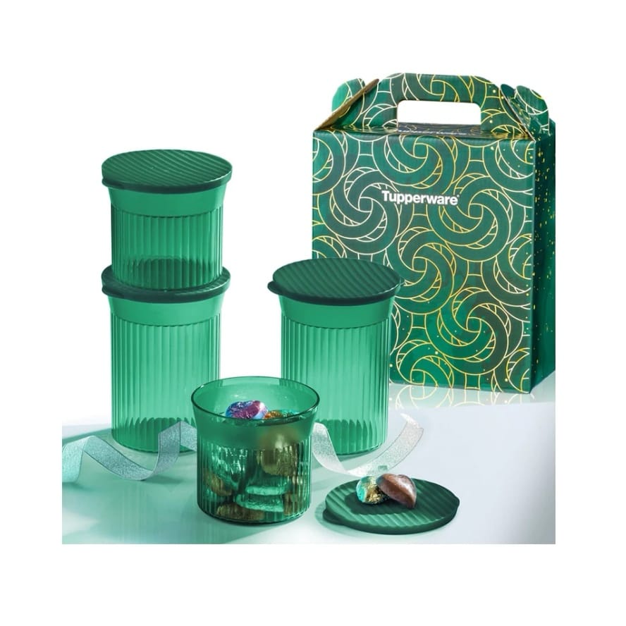 READY STOCK🔥PAYLESS 90x Tupperware Brands Elegant Round Set / 410ml ...