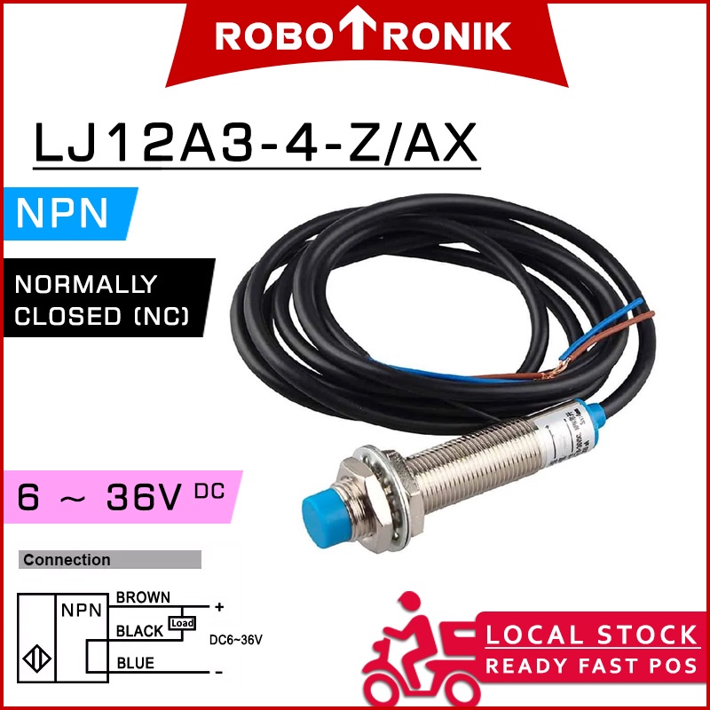 Proximity LJ12A3-4 Induction Sensor NPN PNP Normally Open Closed NO NC ...